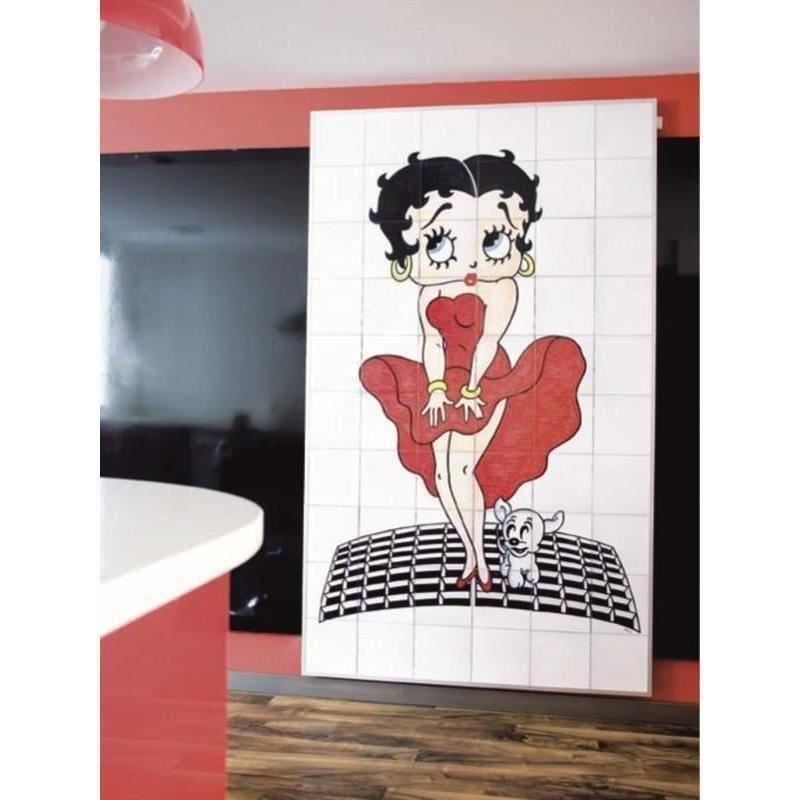 Cameleonia - faianta pictata - decor modern cu Betty Boop - Cameleonia